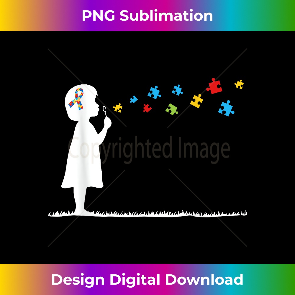 Blowing Bubbles Autism Awareness Youth - Innovative PNG Subl | Inspire ...