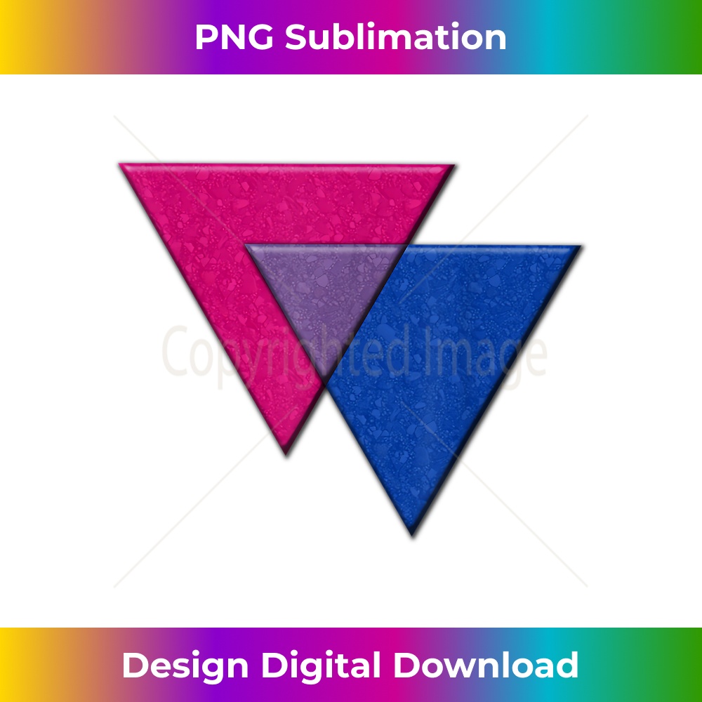 Bisexual Pride Flag Colored Triangles Symbol - Innovative PN | Inspire Uplift