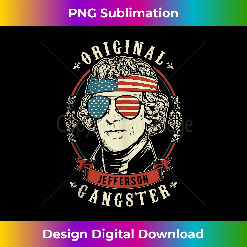 Thomas Jefferson Original Gangster 4th of July - Deluxe PNG | Inspire ...