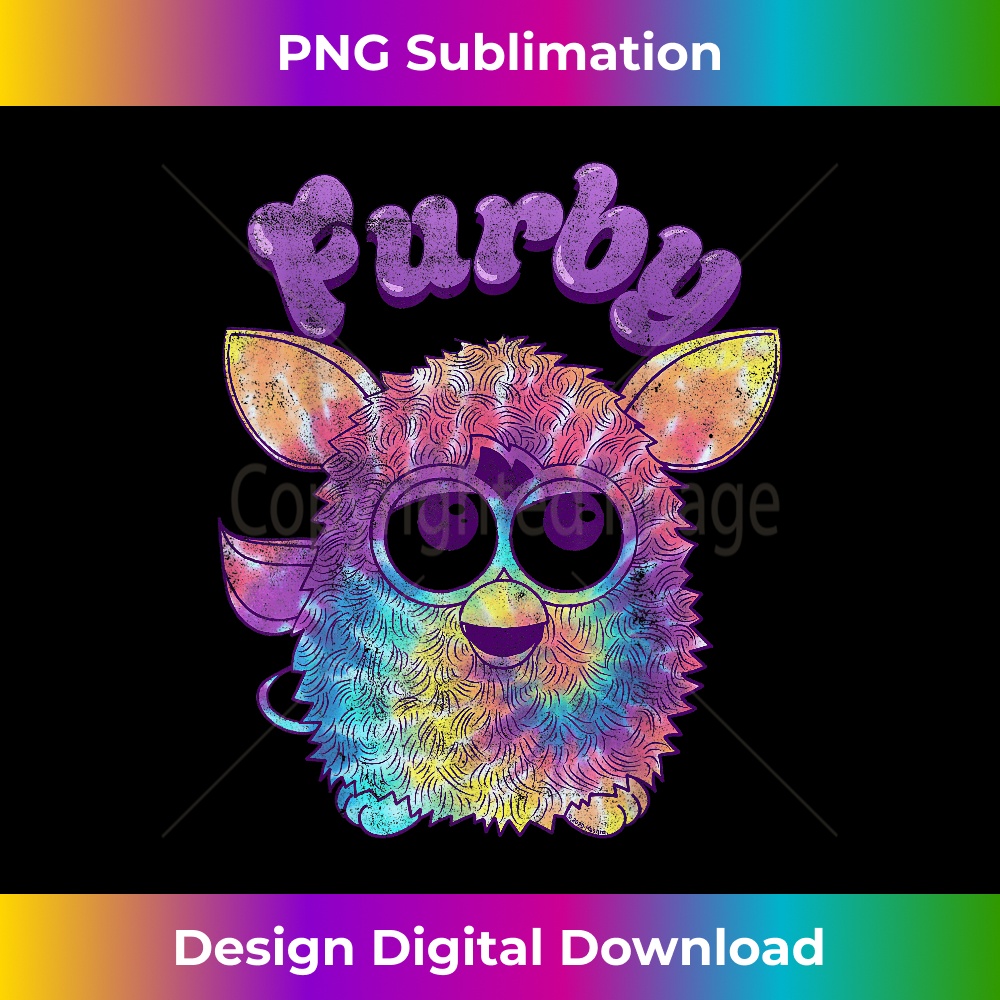 Furby Tie Dyed Cute Portrait Logo - Vibrant Sublimation Digi | Inspire ...