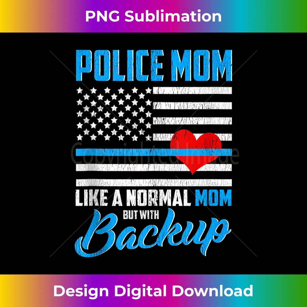 Cop Mom Proud Mother Police Officer Mom Blue Line Flag - Cra | Inspire ...