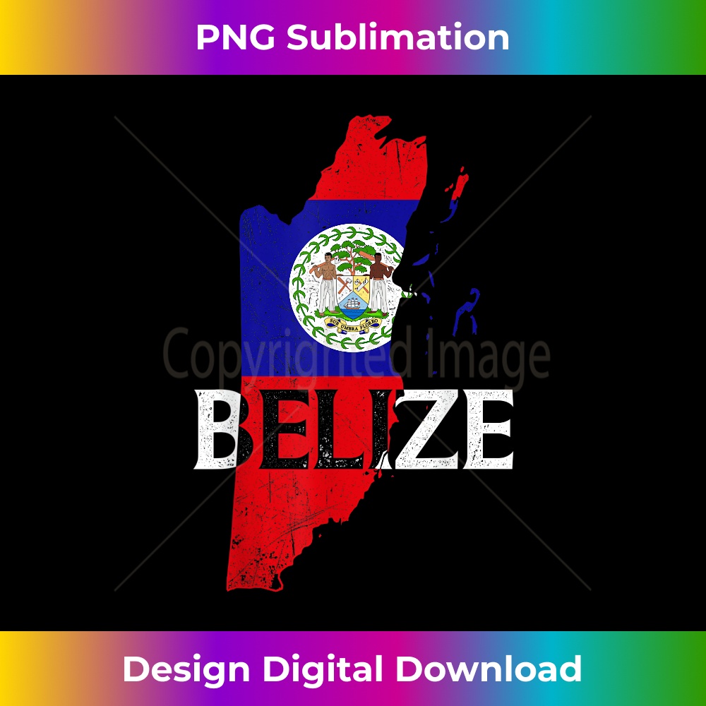 Belize Country Map Flag Proud Belizean Patriotic - Vibrant S | Inspire ...