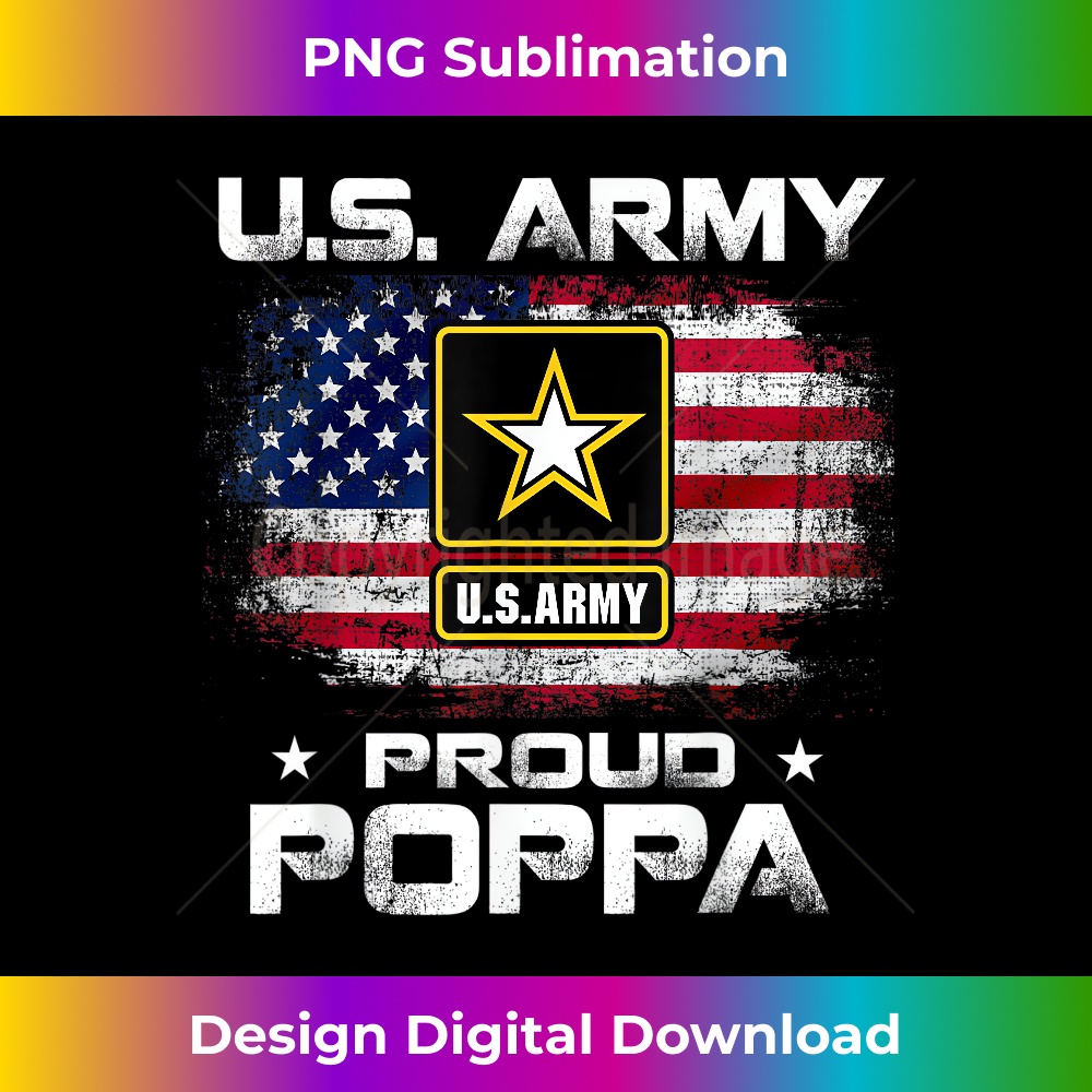 U.S Army Proud Poppa With American Flag Veteran - Classic Su | Inspire ...