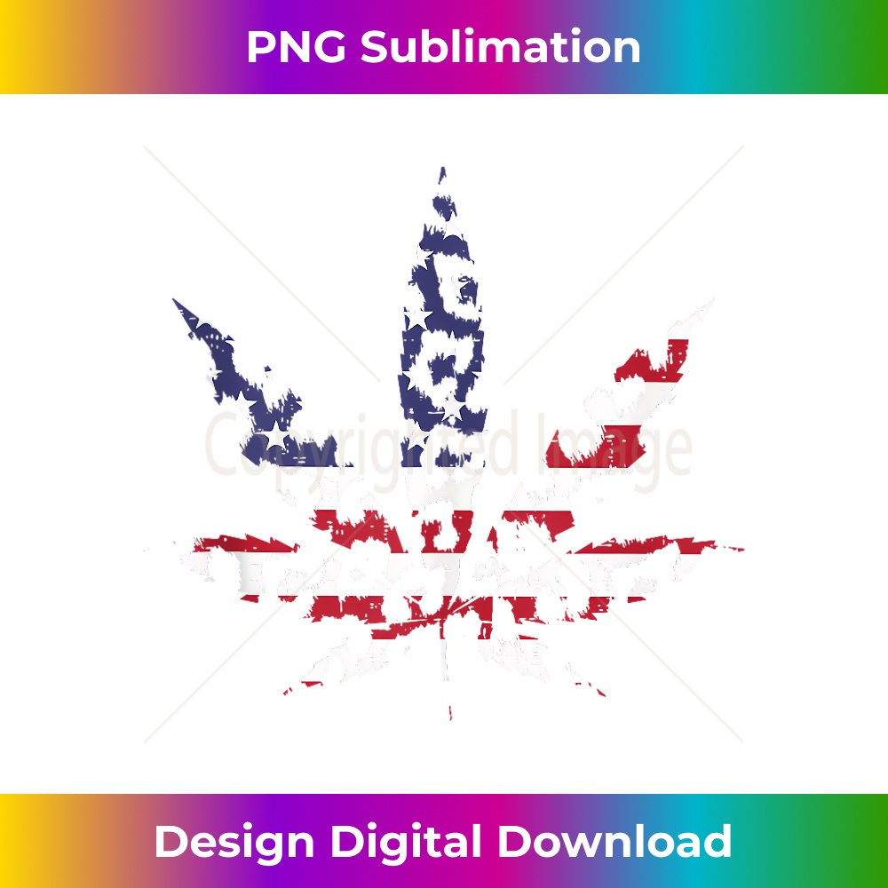 Weed Cannabis Marijuana American Flag 420 4th Of July Stoner | Inspire ...