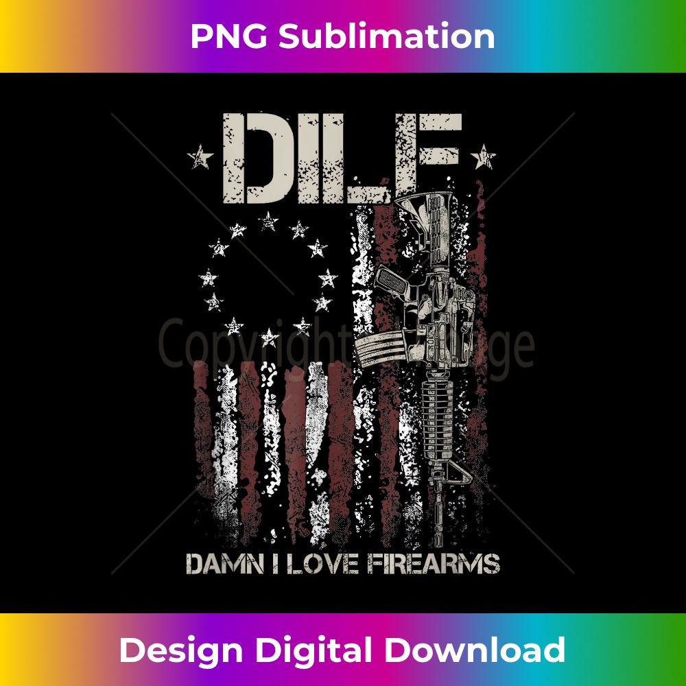 Mens Gun American Flag DILF - Damn I Love Firearms - Sophist | Inspire ...