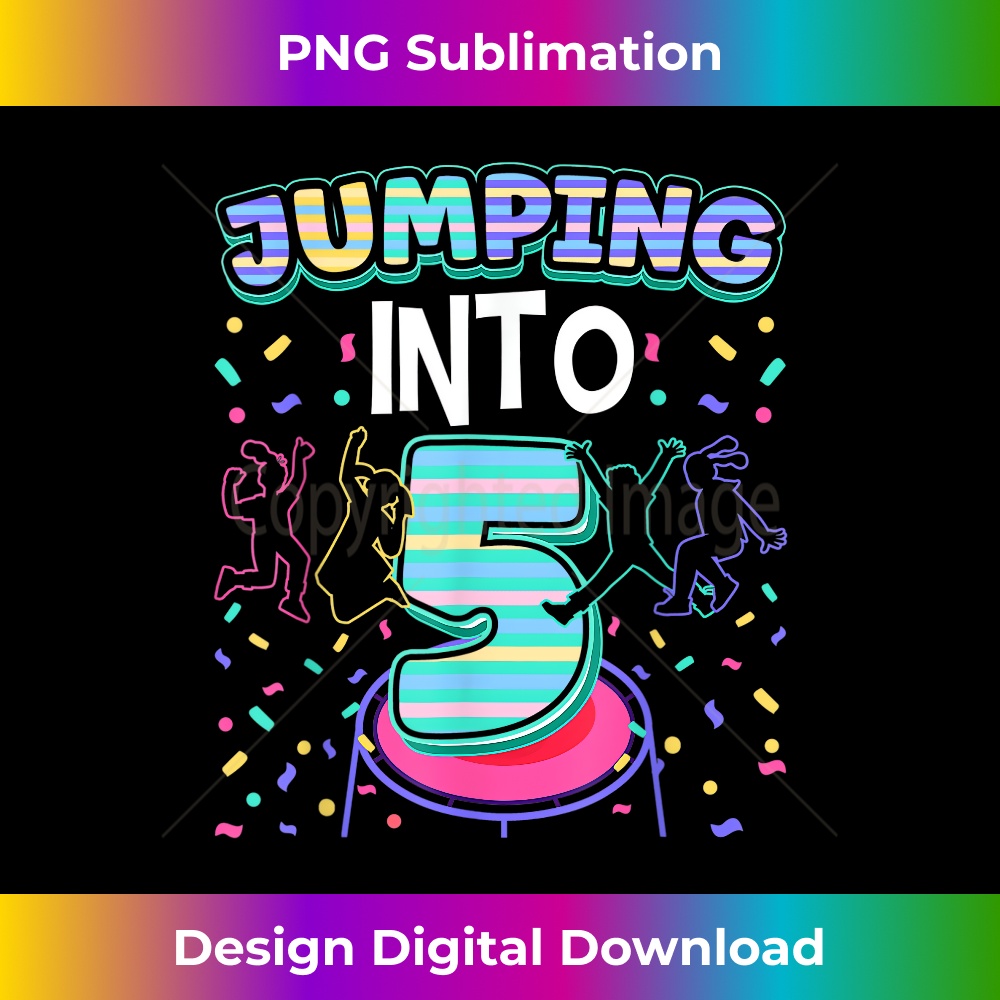 Trampoline Jumper 5 Year Old - Jumping Into 5th Birthday - T | Inspire ...