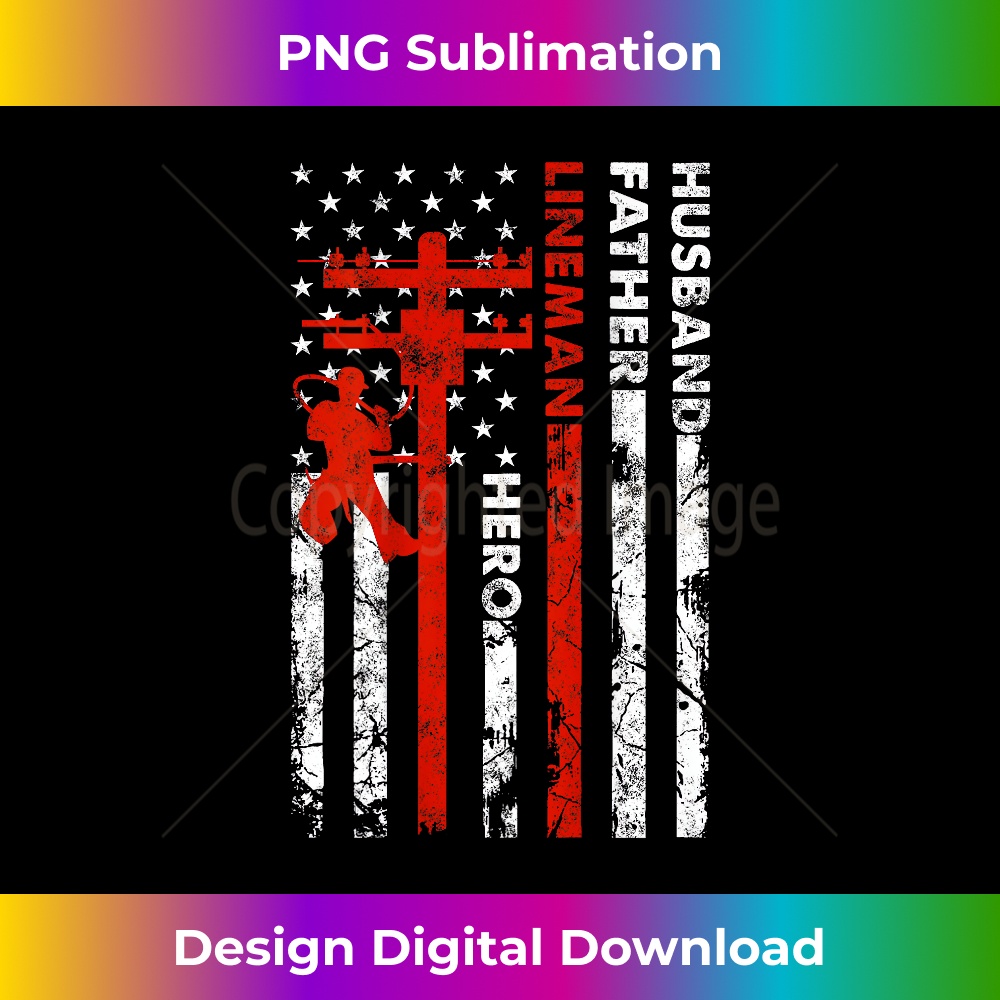 Husband Father Lineman Hero for Electric Cable Lineman - Edg | Inspire ...