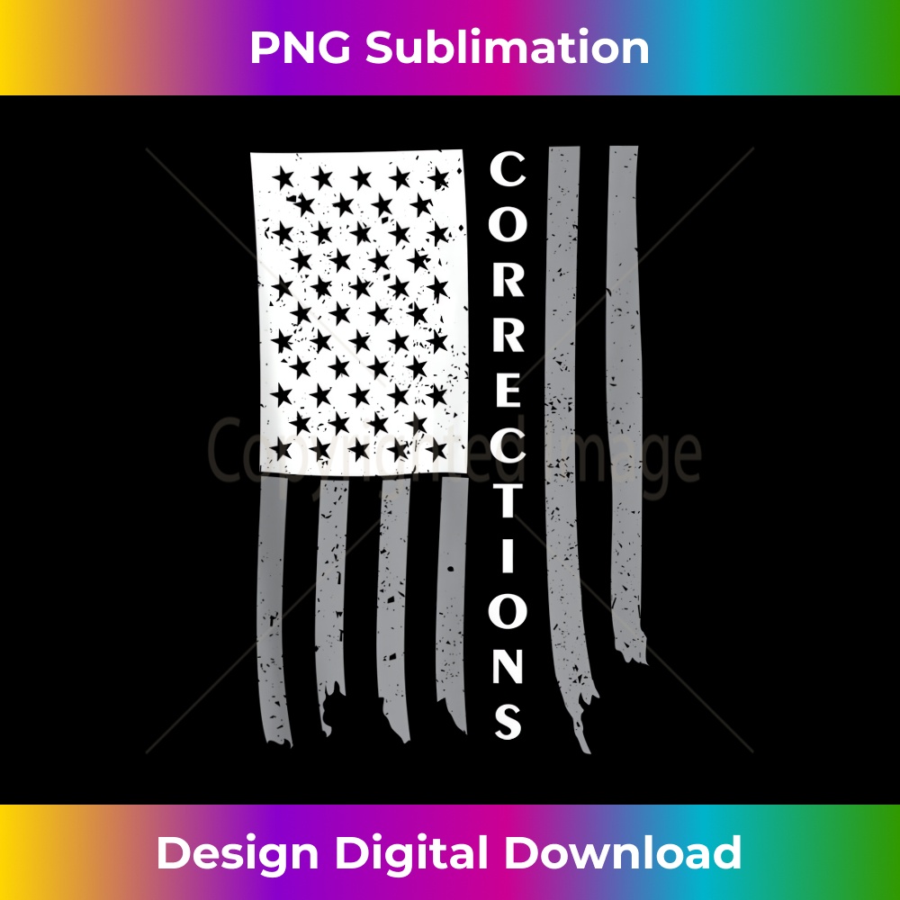 Vintage USA Flag Corrections Funny Correctional Officer - Be | Inspire ...