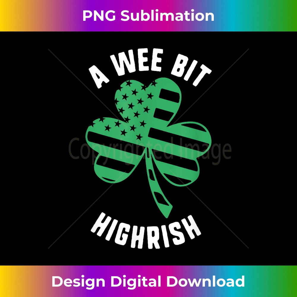 St Patricks Day A Wee Bit Highrish USA Flag Shamrock - Urban | Inspire ...