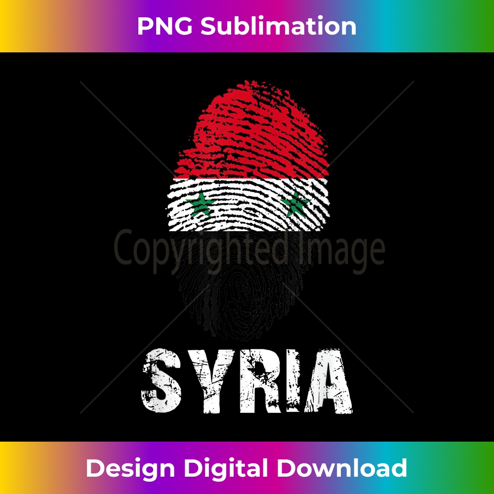SYRIA Finger Print Flag T I Love SYRIA Travel - Bespoke Subl | Inspire ...