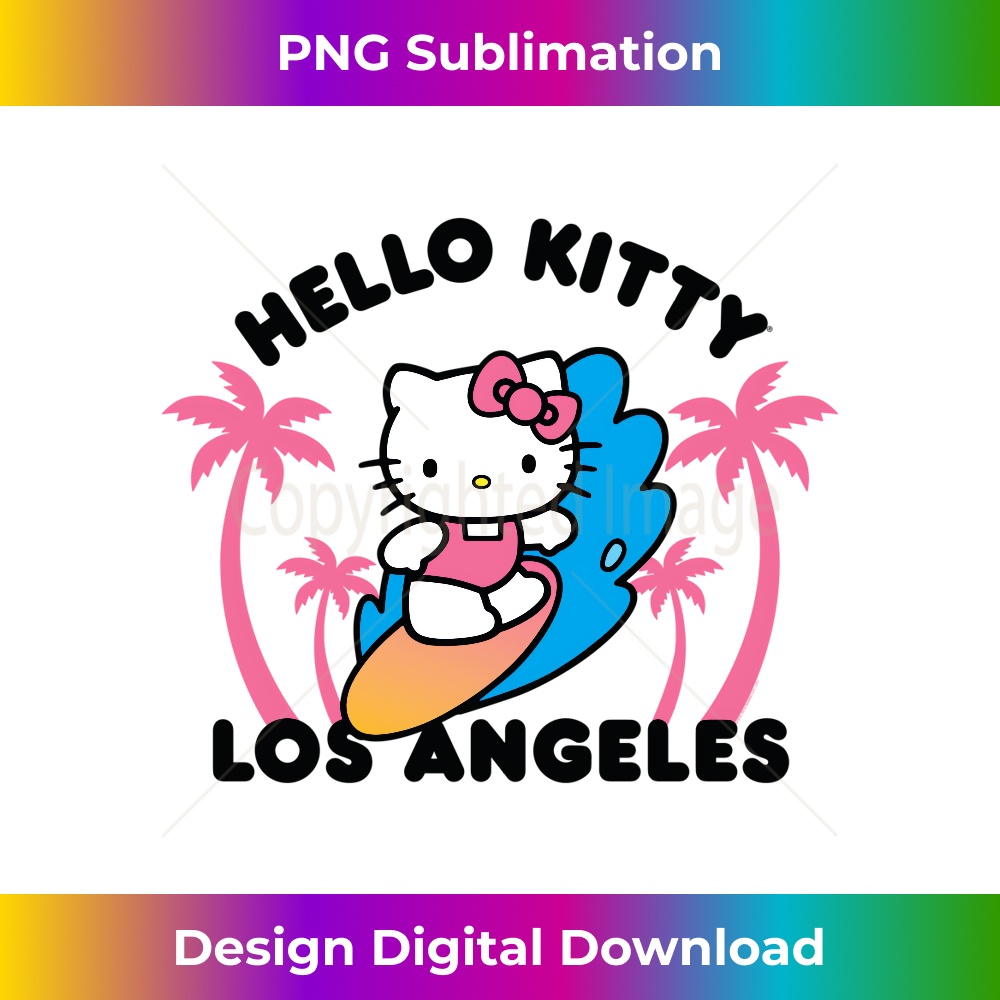 Hello Kitty Los Angeles Surfing - Vibrant Sublimation Digita | Inspire ...