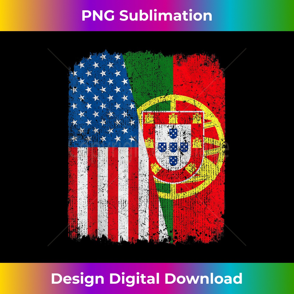 Portuguese American Flag Half USA Portugal Root Proud - Subl | Inspire ...