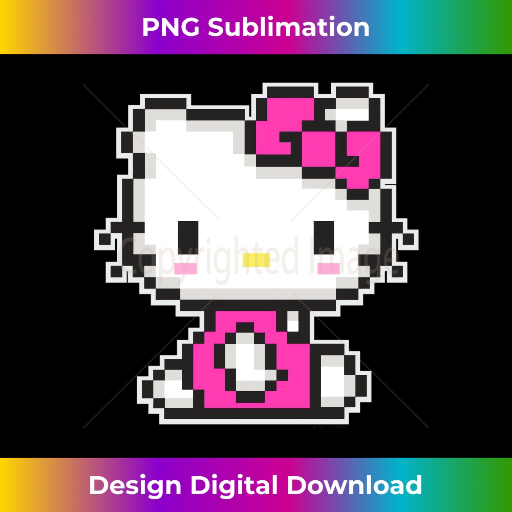 Hello Kitty Pixels - Futuristic PNG Sublimation File - Immer | Inspire Uplift
