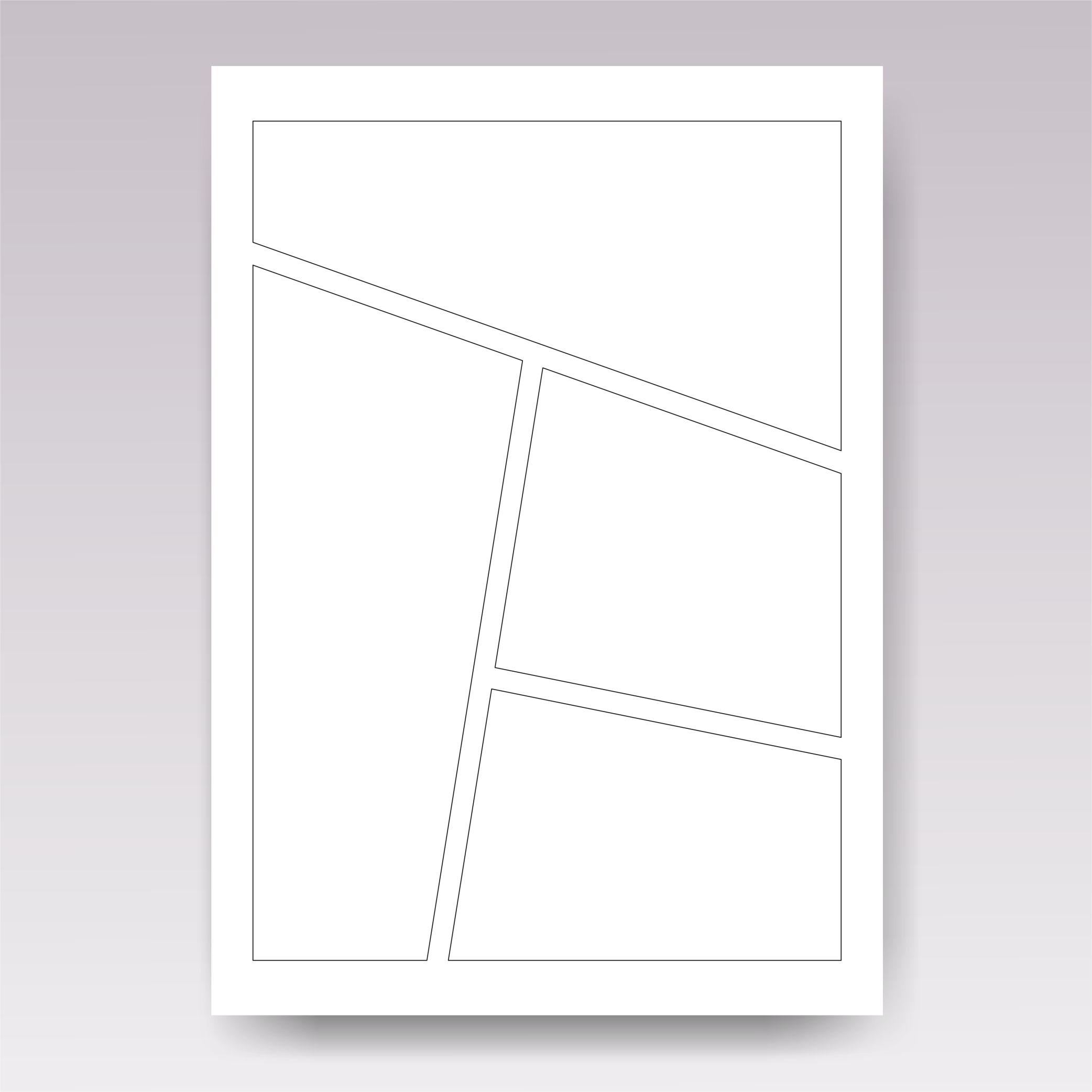 Blank Comic Book Template Pdf Printable Graphic Novel Pages | Inspire ...