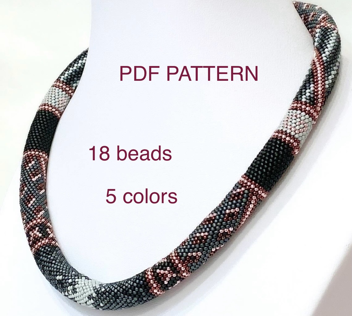 PDF Bead Crochet Pattern , Seed Bead Pattern, PDF Pattern fo | Inspire ...