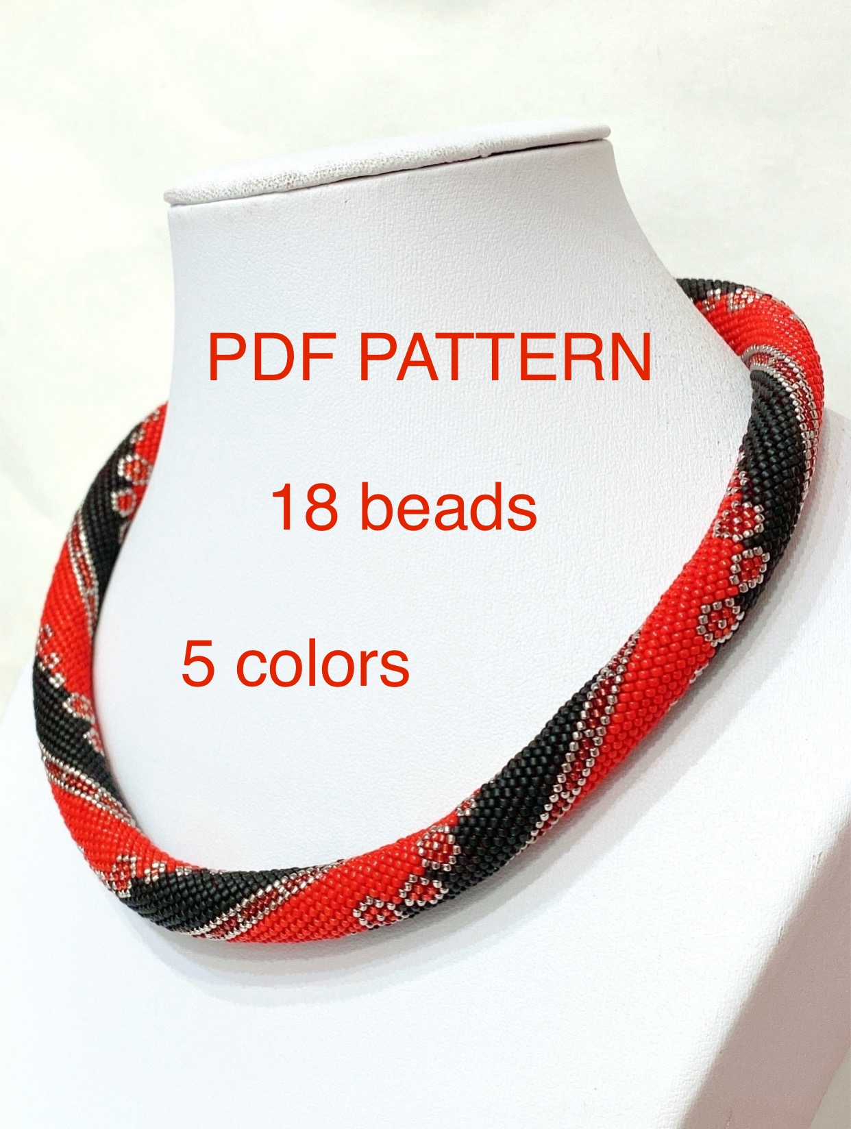 PDF Bead Crochet Pattern , Seed Bead Pattern, PDF Vivid Patt | Inspire ...