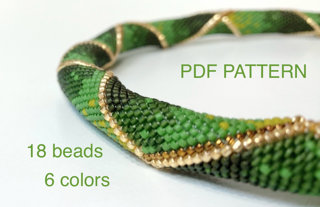 PDF Bead Crochet Pattern , Seed Bead Pattern, PDF Forest Pat | Inspire ...