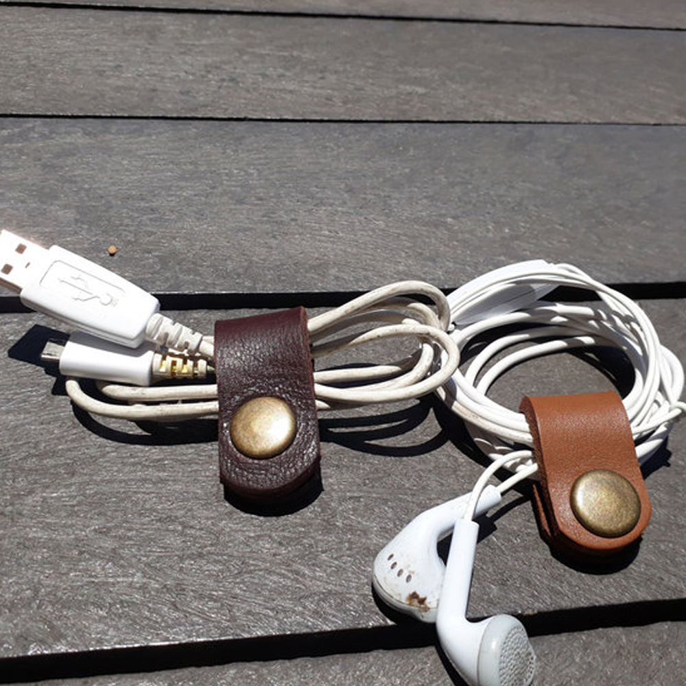 Leather Earbud Holder Organizer | Inspire Uplift