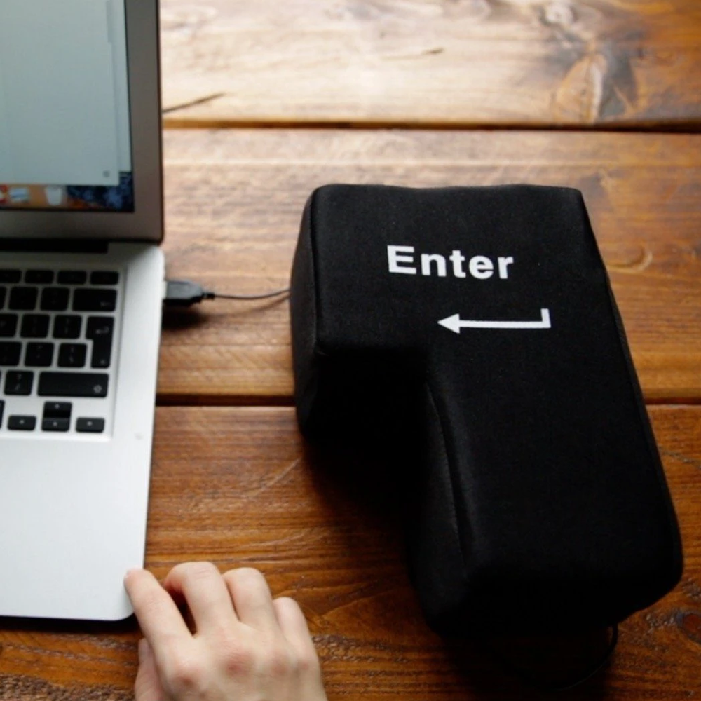 Giant Stress Relief Enter Button & Pillow | Inspire Uplift