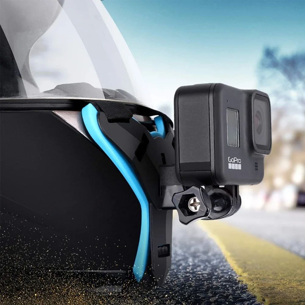 Helmet GoPro Holder with Chin Brace | Action Camera Mount | Inspire Uplift