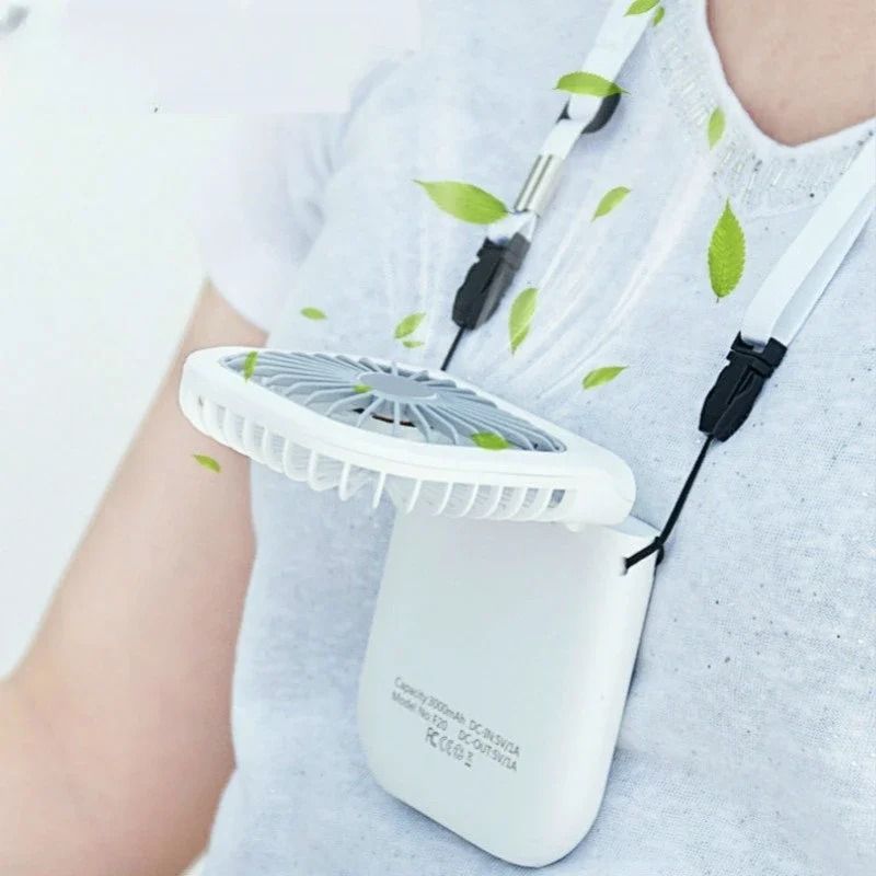 Portable Neck Fan - Mini Handheld & Folding USB Desk Fan | Inspire Uplift