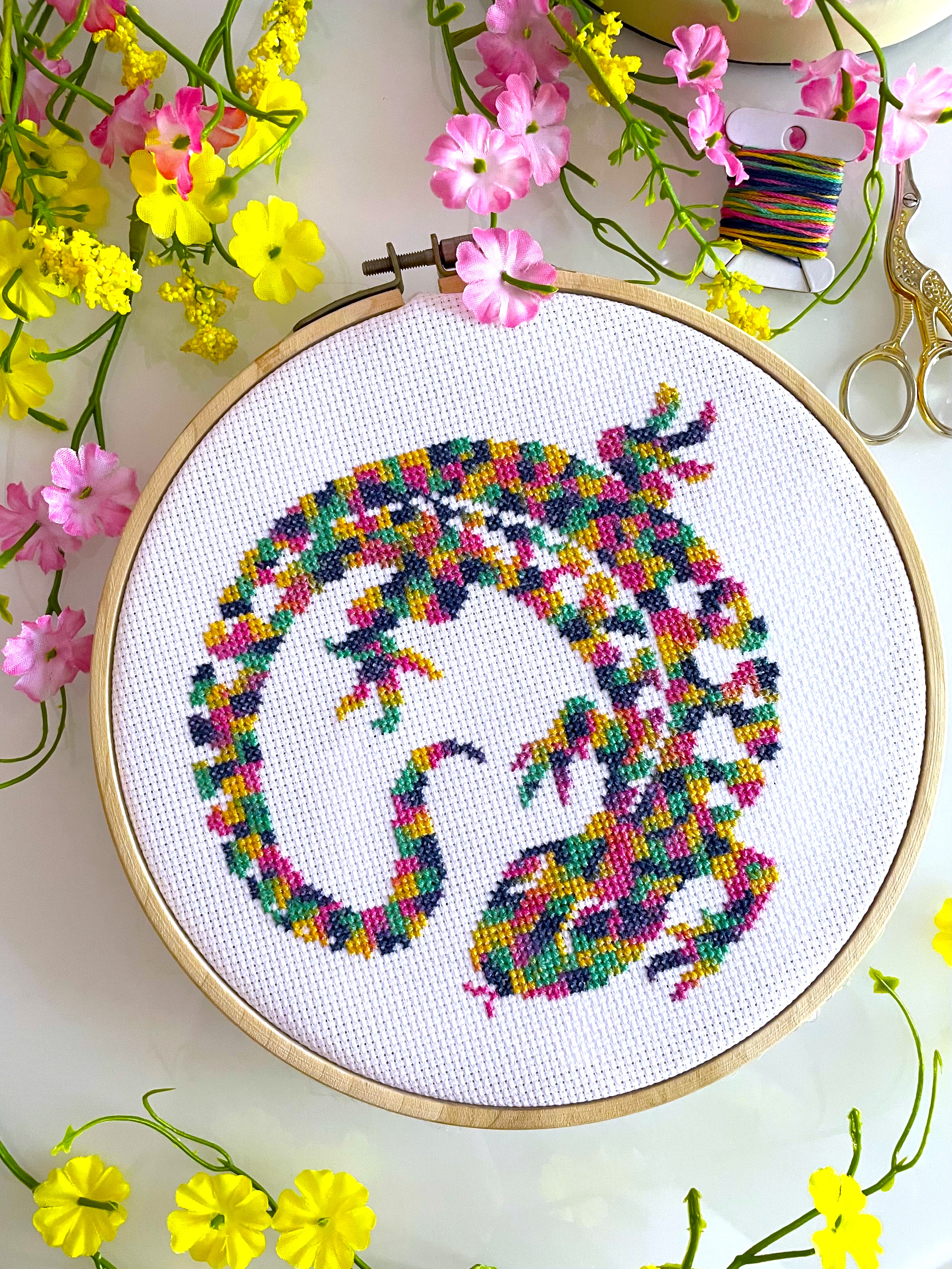 Lizard Cross Stitch | Inspire Uplift