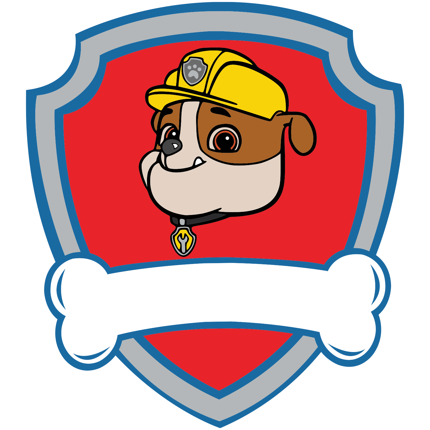 Rubble Shield Paw Patrol Svg Paw Patrol Clipart Cartoon Paw | Inspire ...