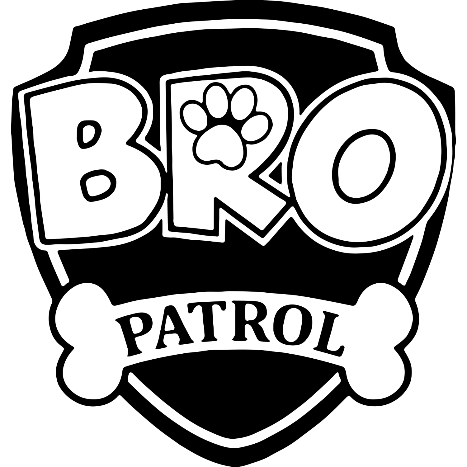 Bro Paw Patrol Svg Paw Patrol Clipart Cartoon Paw Svg Dog Pa - Inspire ...