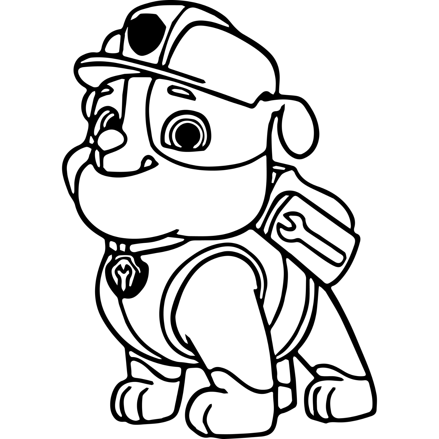 Rubble Paw Patrol Svg Paw Patrol Clipart Cartoon Paw Svg Dog | Inspire ...
