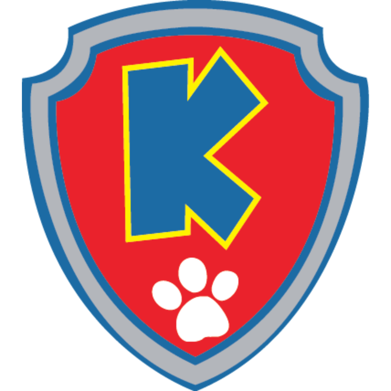 Paw Patrol Shield Alphabet K Paw Patrol Svg Paw Patrol Clipa | Inspire ...