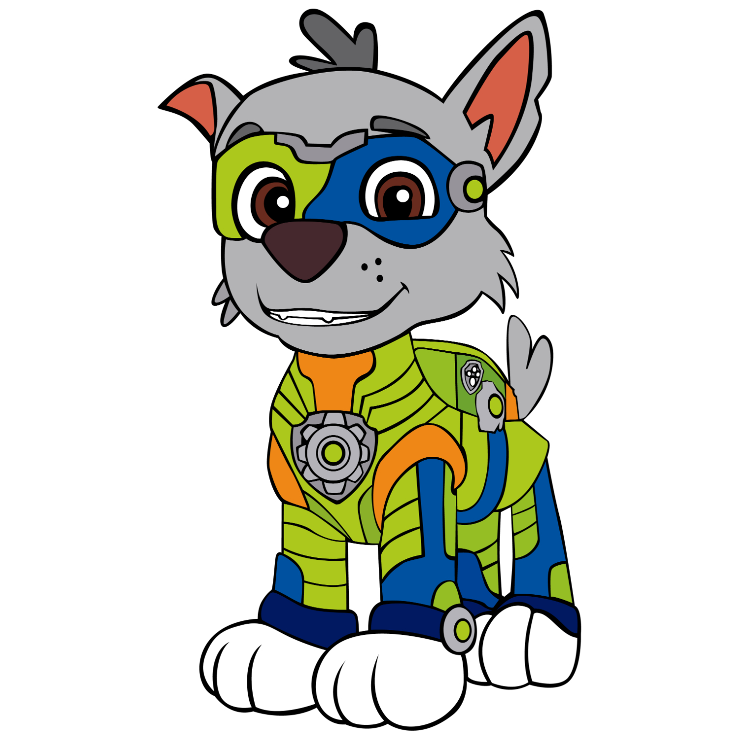 Rocky Mighty Pups Paw Patrol Svg Paw Patrol Clipart Cartoon - Inspire ...