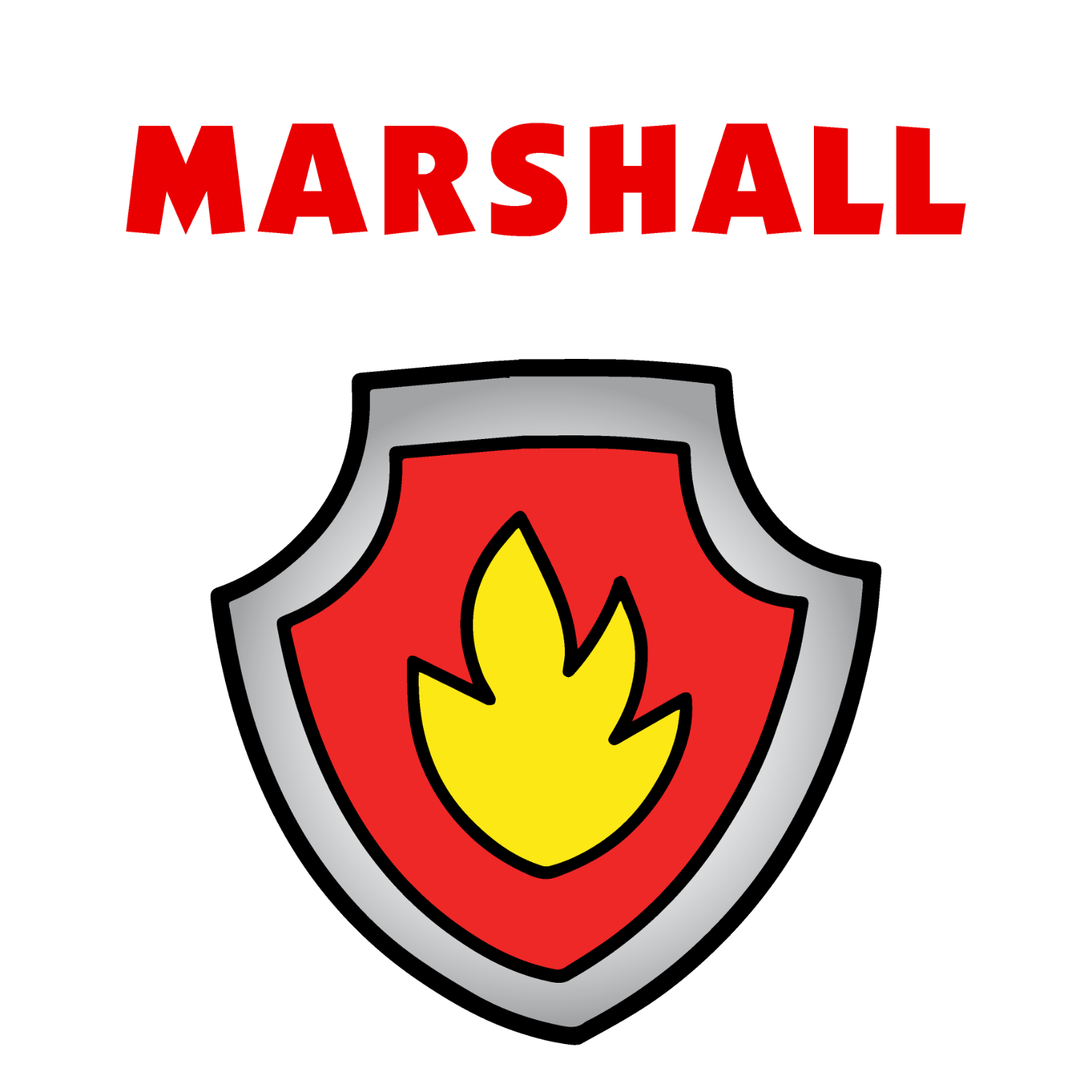Marshal Shieldl Paw Patrol Svg Paw Patrol Clipart Cartoon Pa | Inspire ...