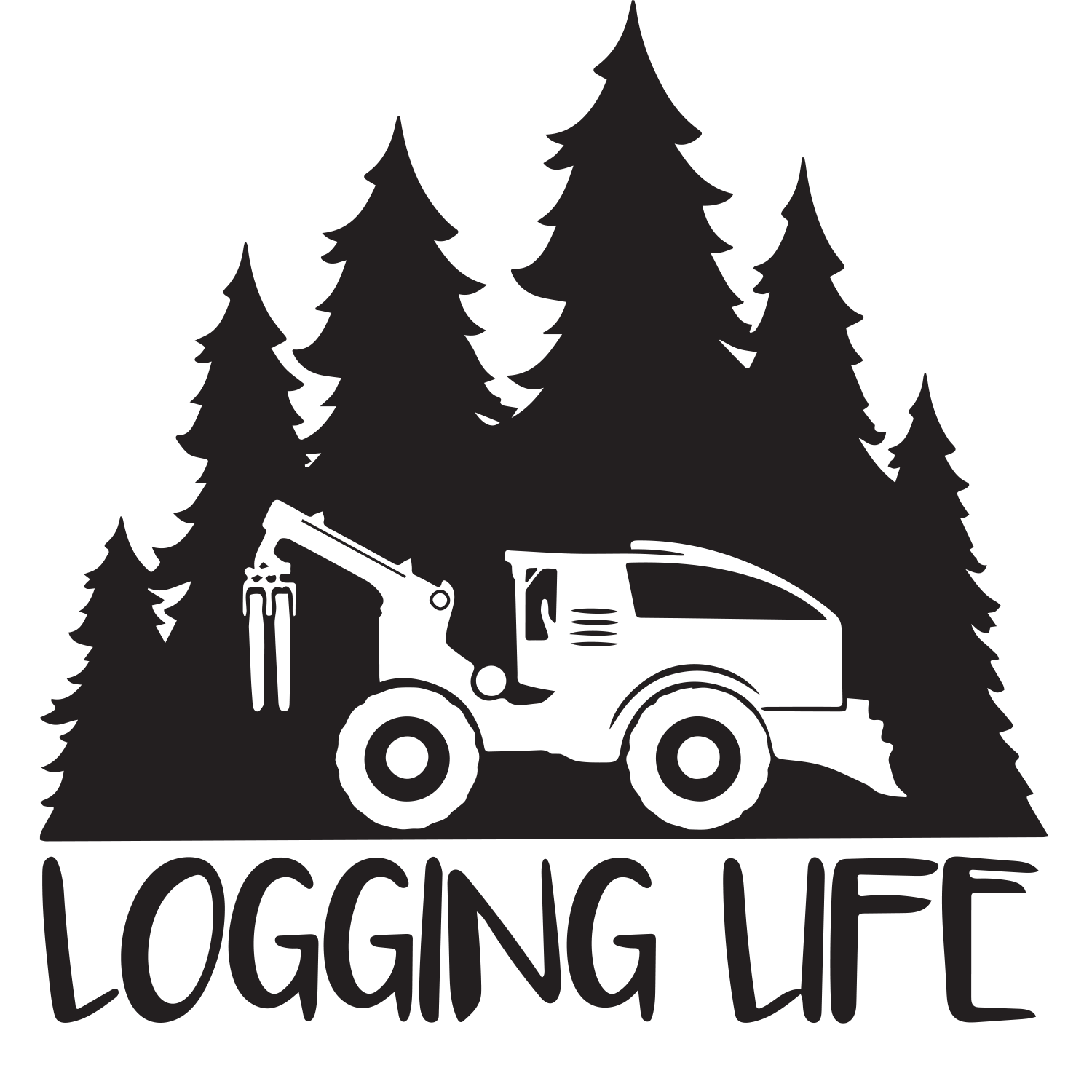 Log Skidder Svg Logging Life Svg Log Skidder Eps Logging Svg | Inspire ...
