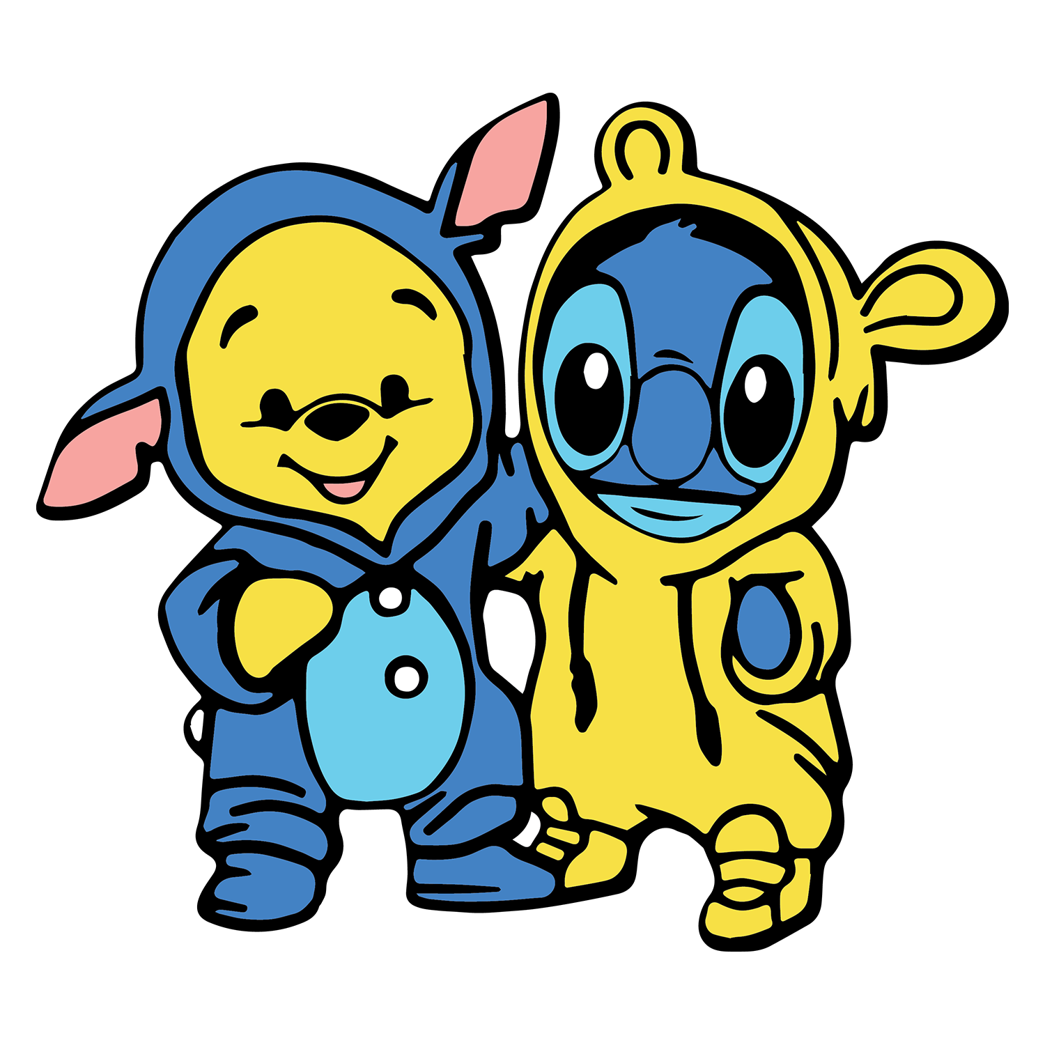 Bear And Blue Alien Svg Blue Alien Svg Disney Characters Svg | Inspire ...
