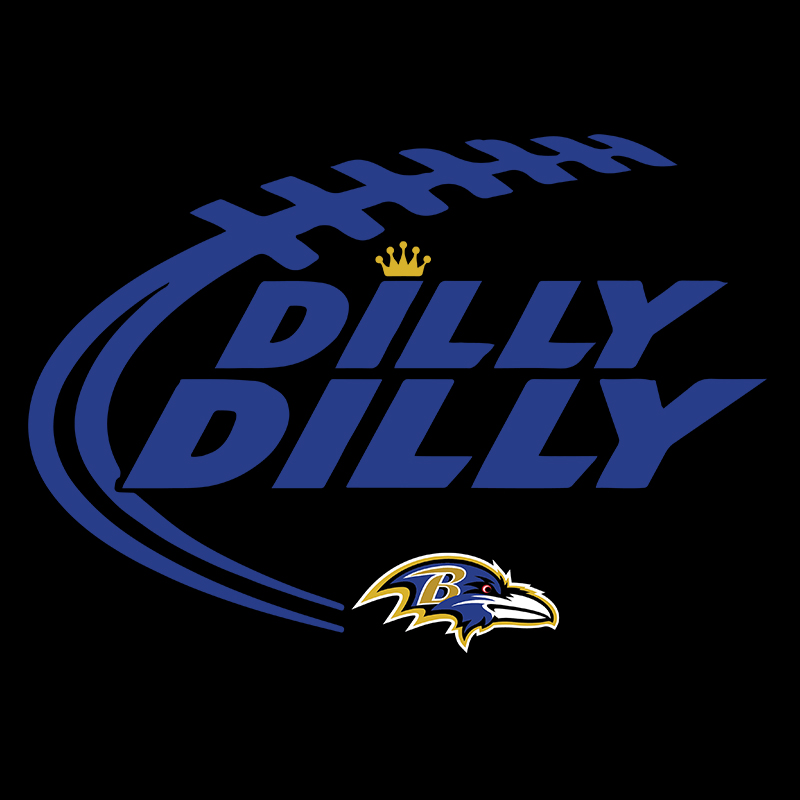 Baltimore Ravens Spiral SVG Dilly Dilly SVG | Inspire Uplift