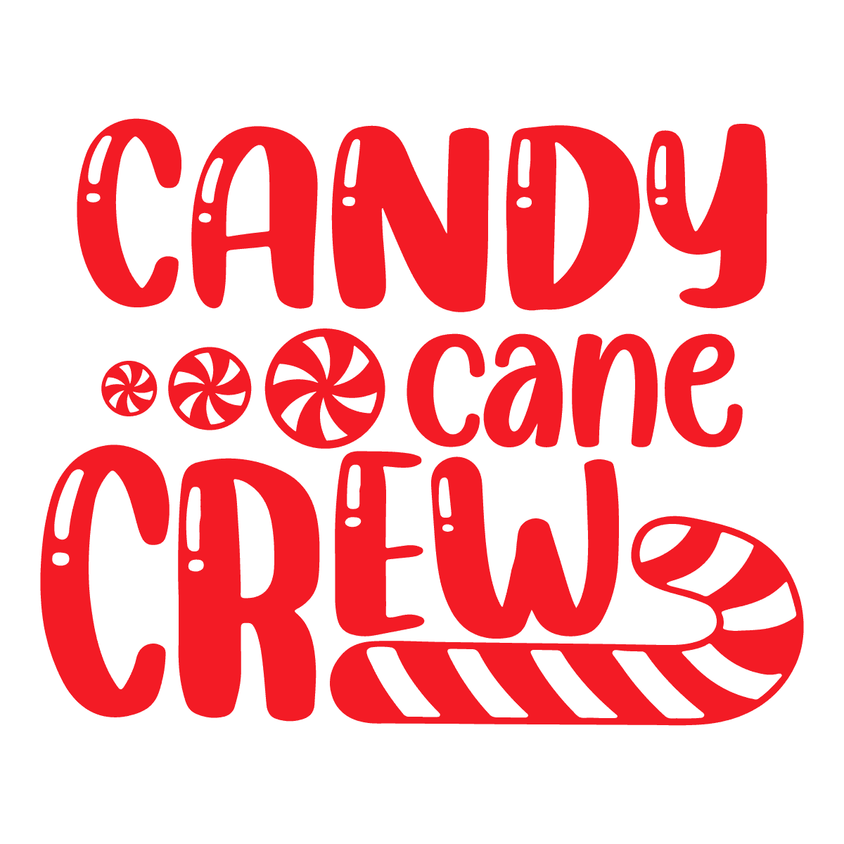 Candy Cane Crew Christmas SVG | Inspire Uplift