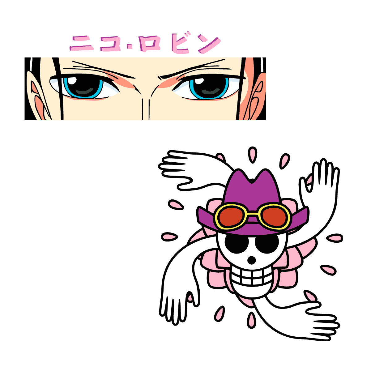 Anime One Piece Robin Nico SVG - Inspire Uplift