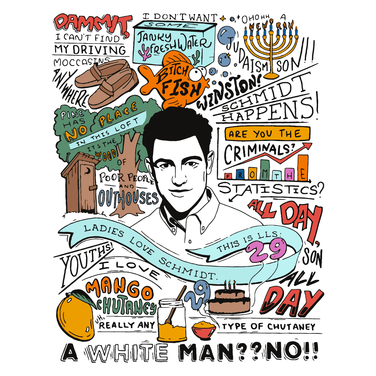 Schmidt Quotes 29 Birthday New Girl Tv Show SVG | Inspire Uplift