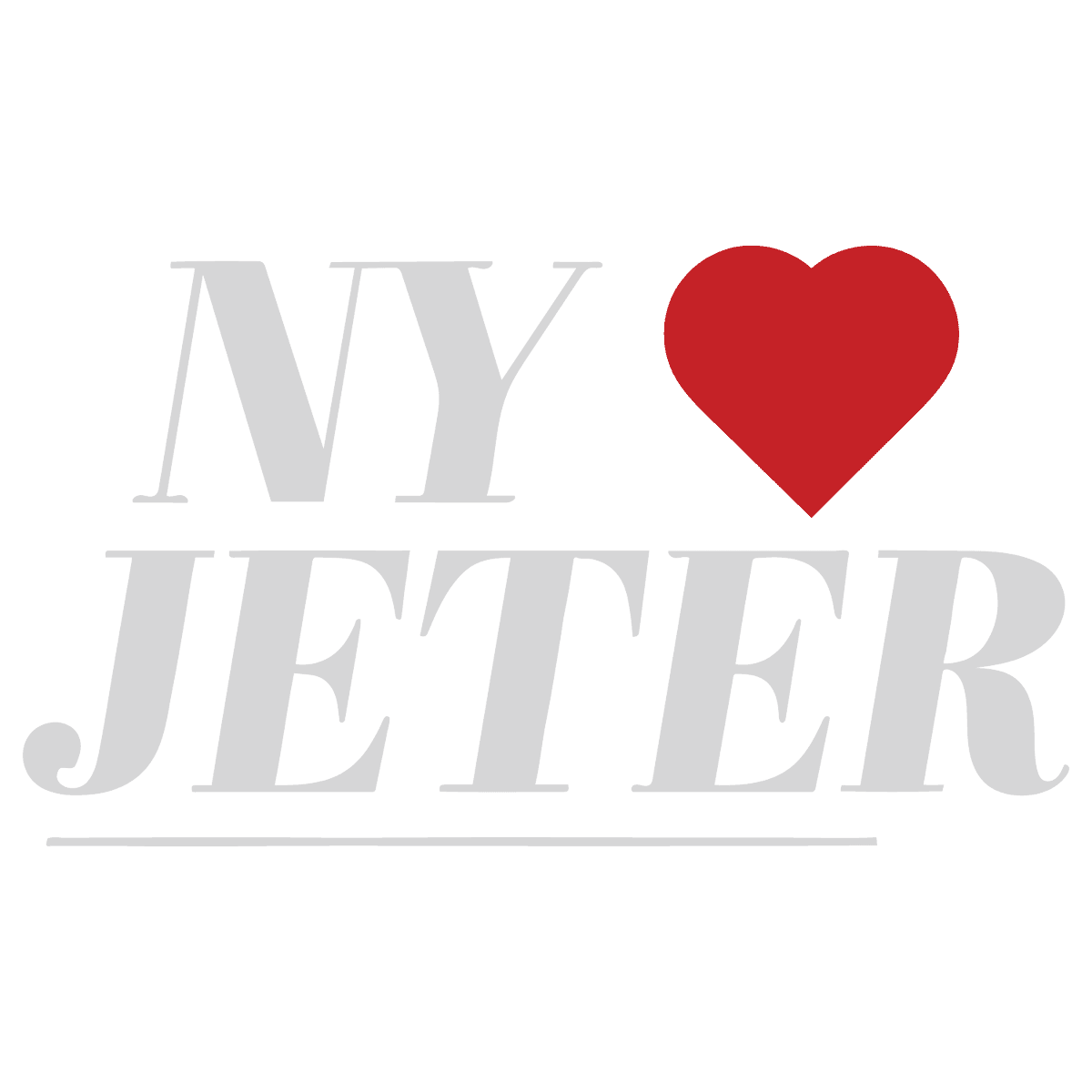 New York Yankees Love Derek Jeter SVG | Inspire Uplift
