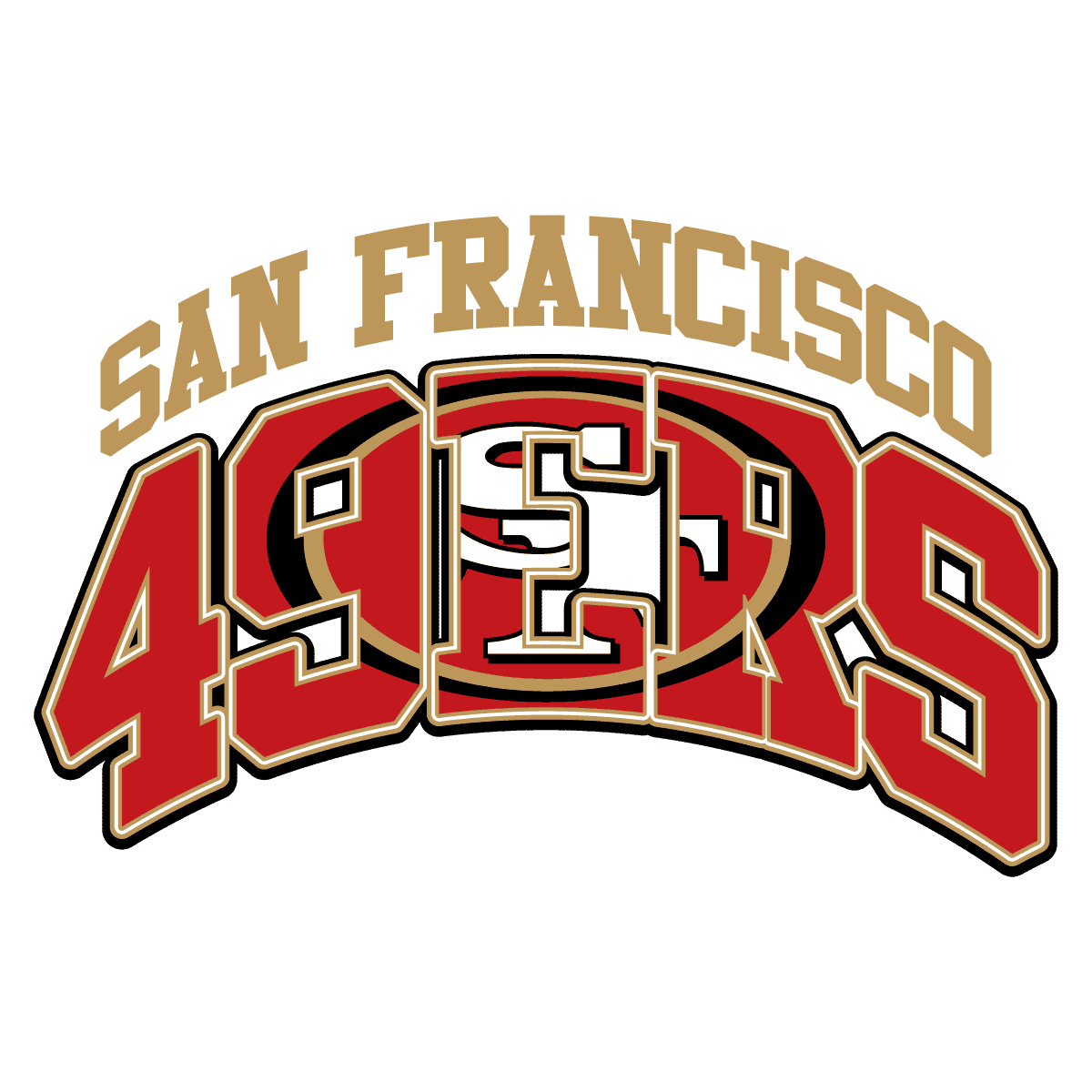 Vintage San Francisco 49ers Logo SVG Digital Download Untitl | Inspire ...