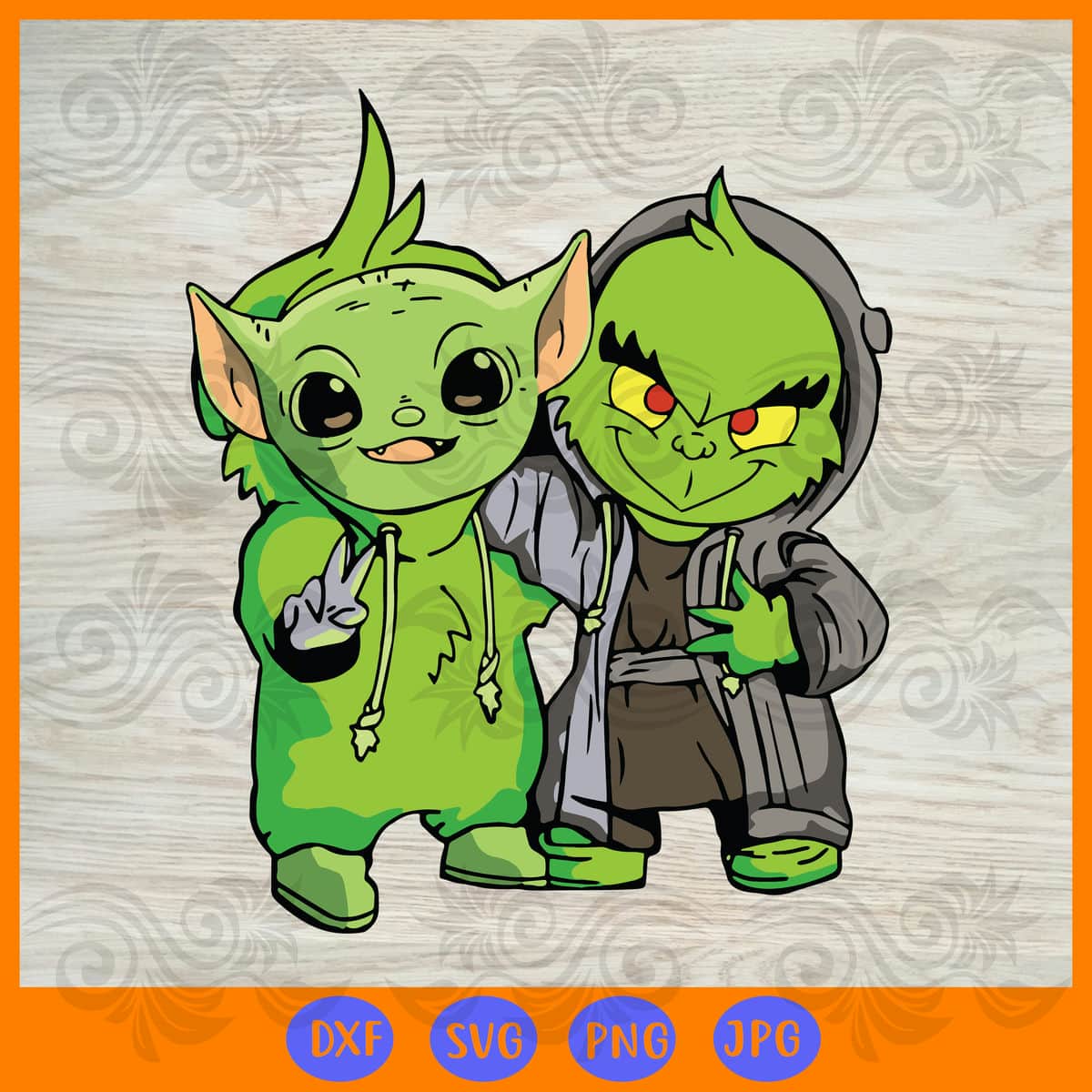 Grinch And Baby Yoda Lovers SVG - Inspire Uplift