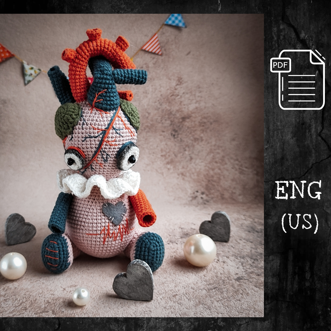 Crochet Pattern Anatomical Heart / Amigurumi Heart / Human H | Inspire ...