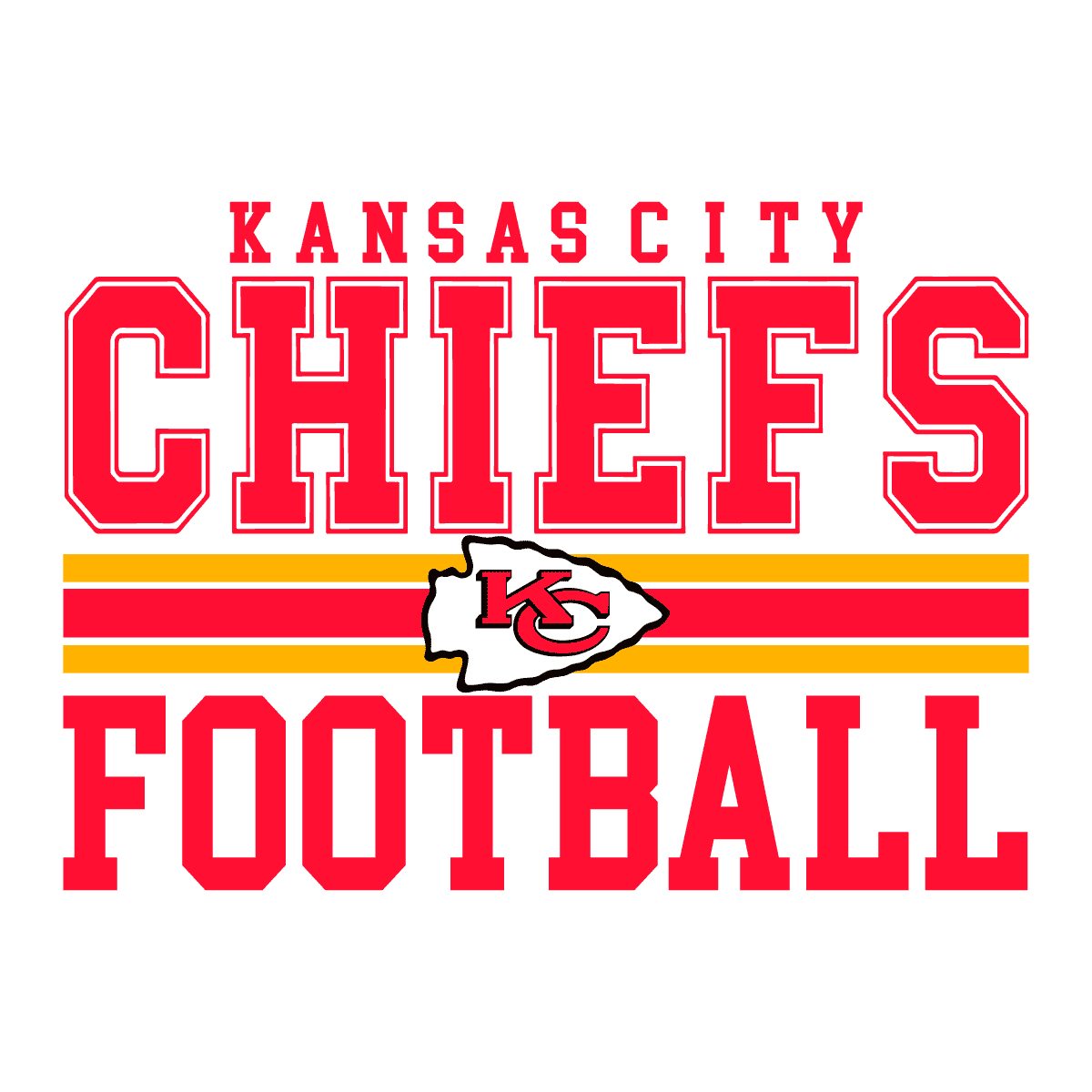 Kansas City Chiefs Football Logo SVG | Inspire Uplift