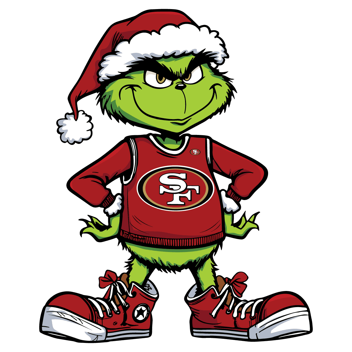 Funny Grinch San Francisco 49ers Football SVG | Inspire Uplift