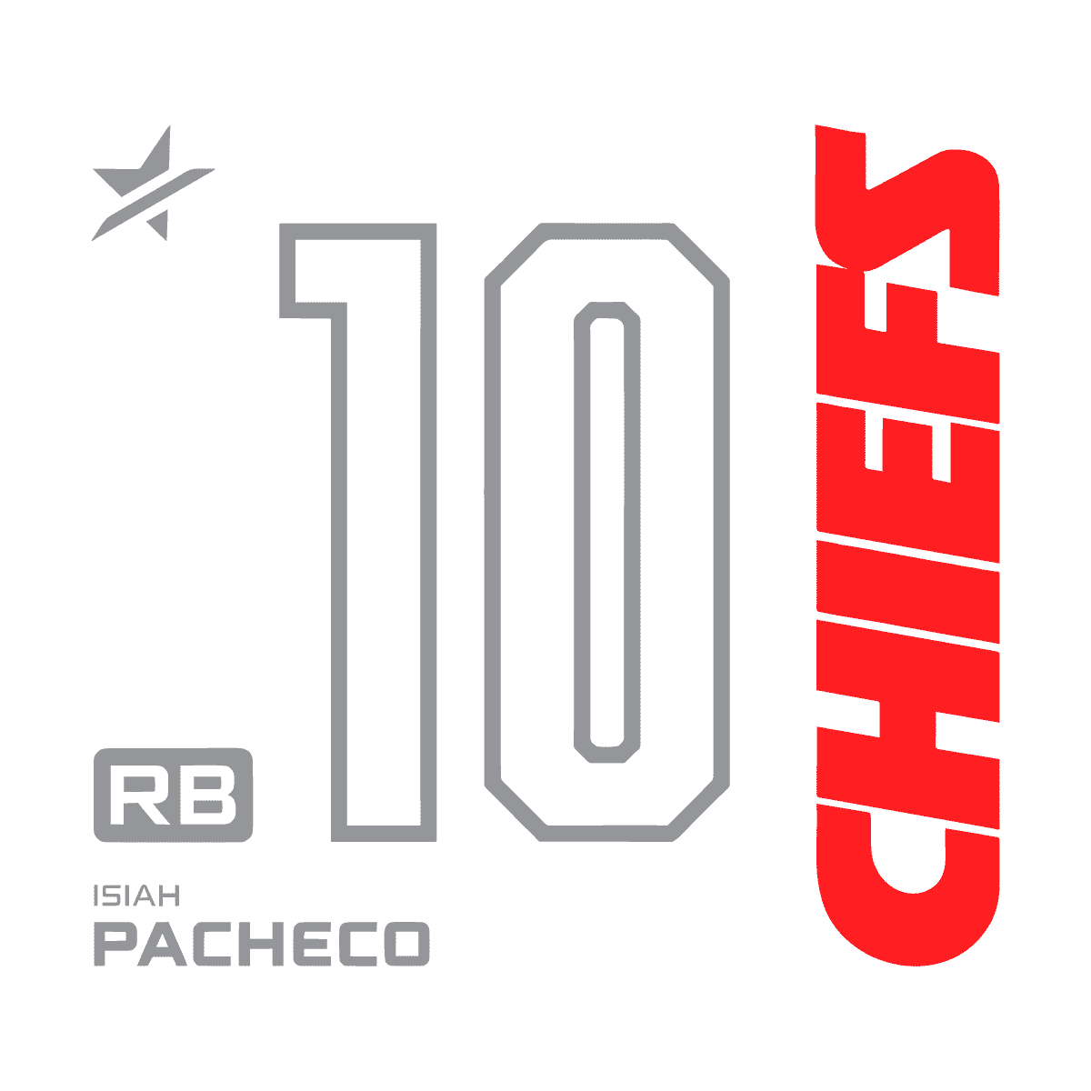 Kansas City Chiefs Isiah Pacheco 10 SVG | Inspire Uplift