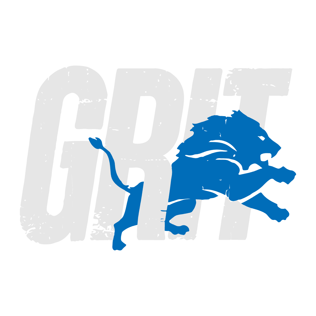 Retro Detroit Lions Grit Logo SVG | Inspire Uplift
