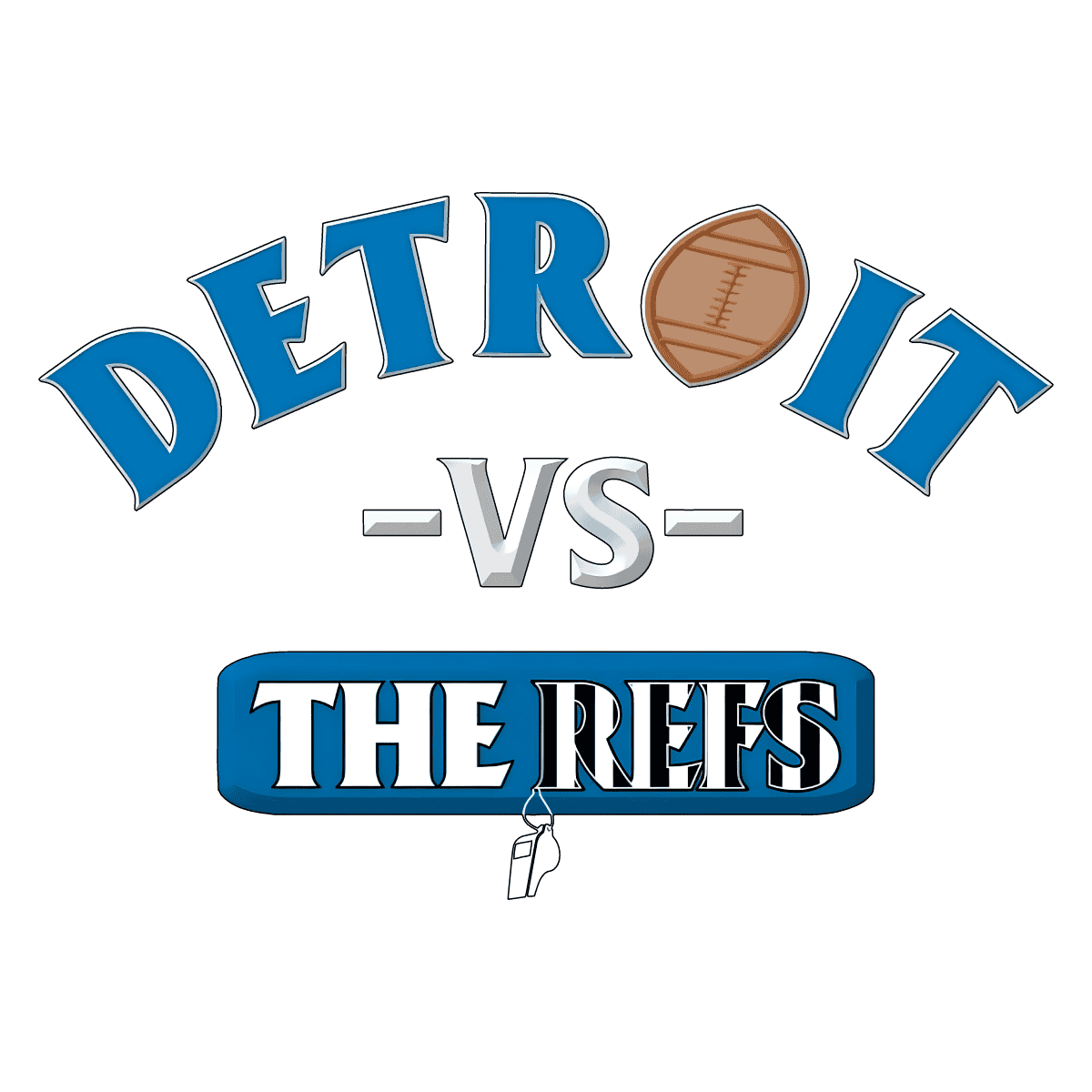 Retro Detroit Vs The Refs PNG | Inspire Uplift