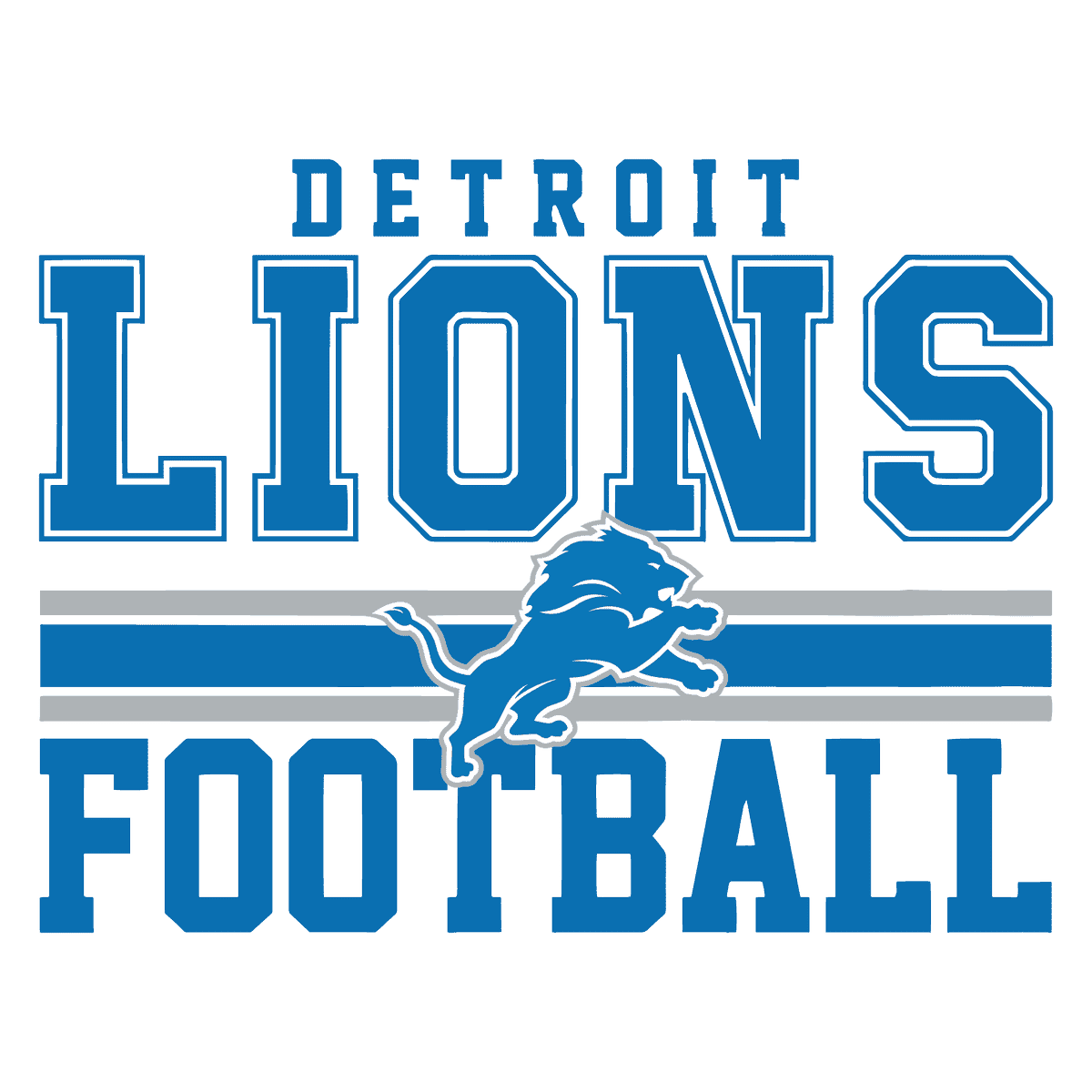 Lions Retro Logo Detroit Lions Men's New Era 3rd Down Retro Logo