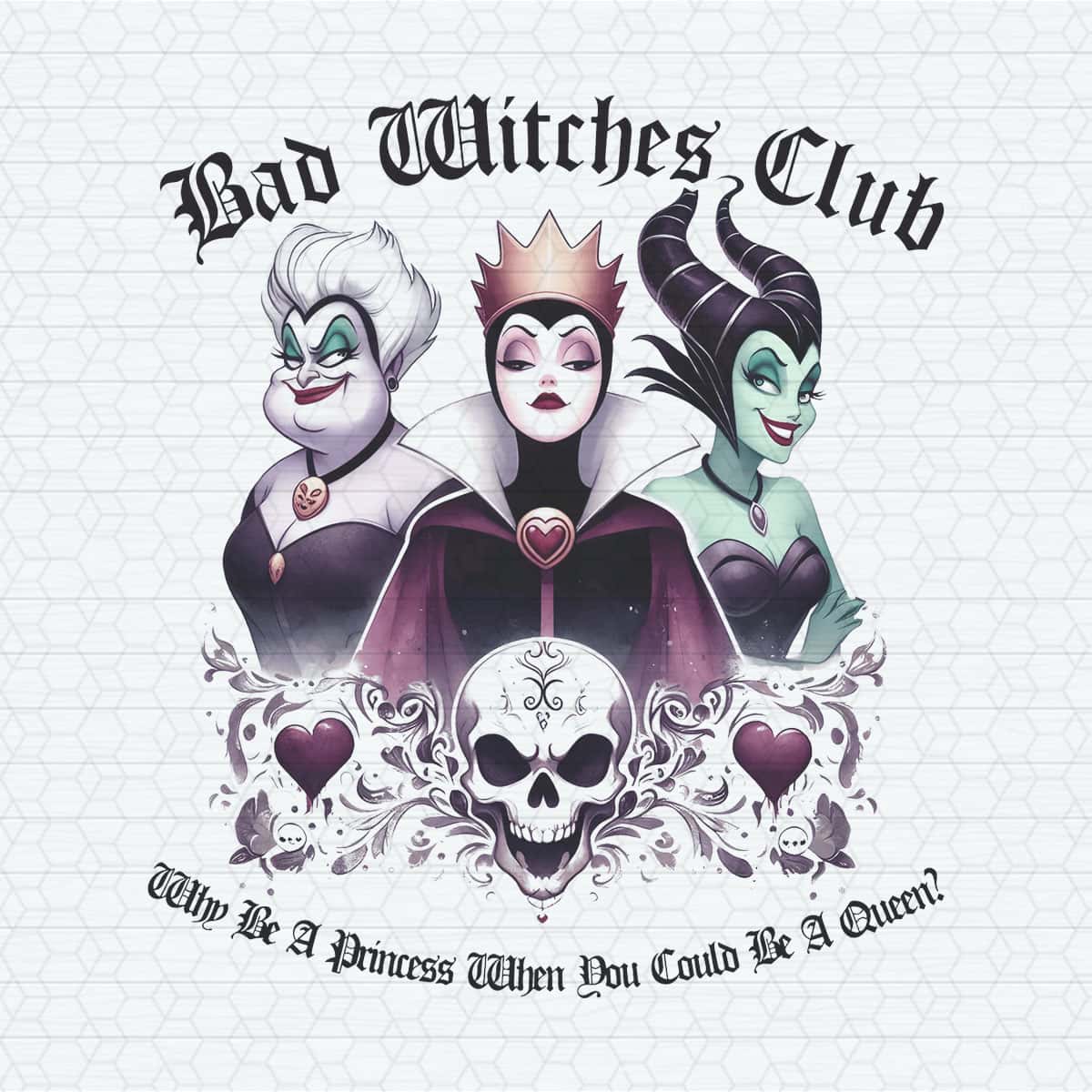 Bad Witches Club Halloween Villains Wicked PNG | Inspire Uplift