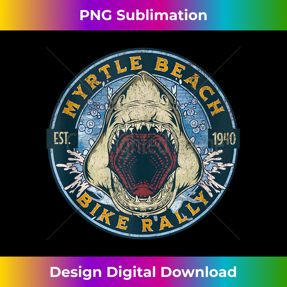 2023 MYRTLE BEACH BIKE RALLY VINTAGE RALLY SHARK FRONT ART - - Inspire ...
